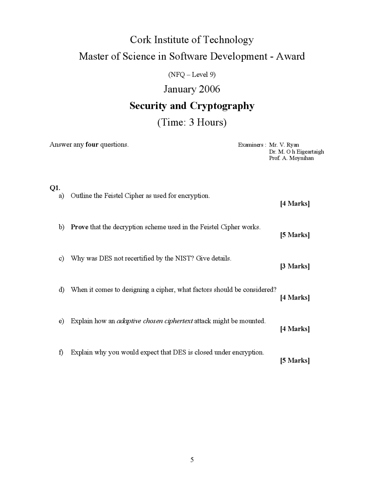 Zero Knowledge Proof Security And Cryptography Old Exam Docsity