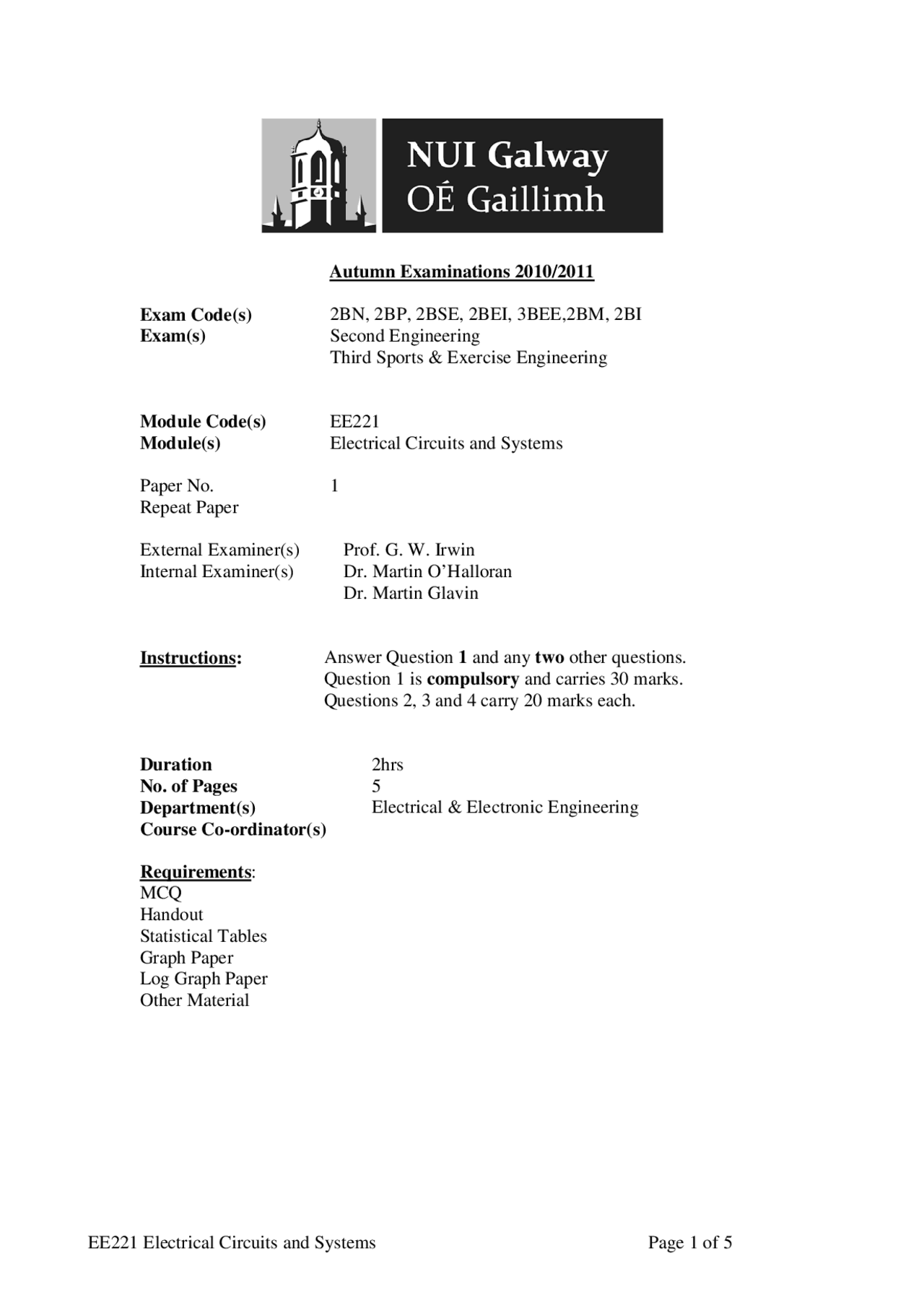 Equivalent Resistance - Electrical Circuits and Systems I- Past Exam ...