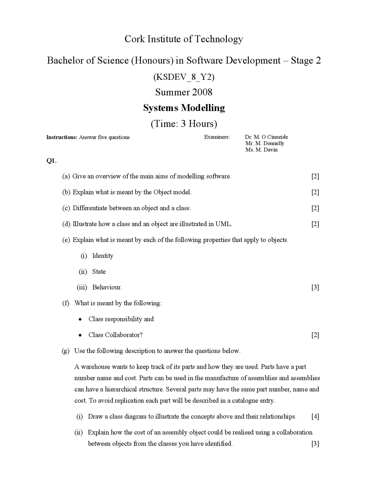 Encapsulation Systems Modelling Old Exam Docsity