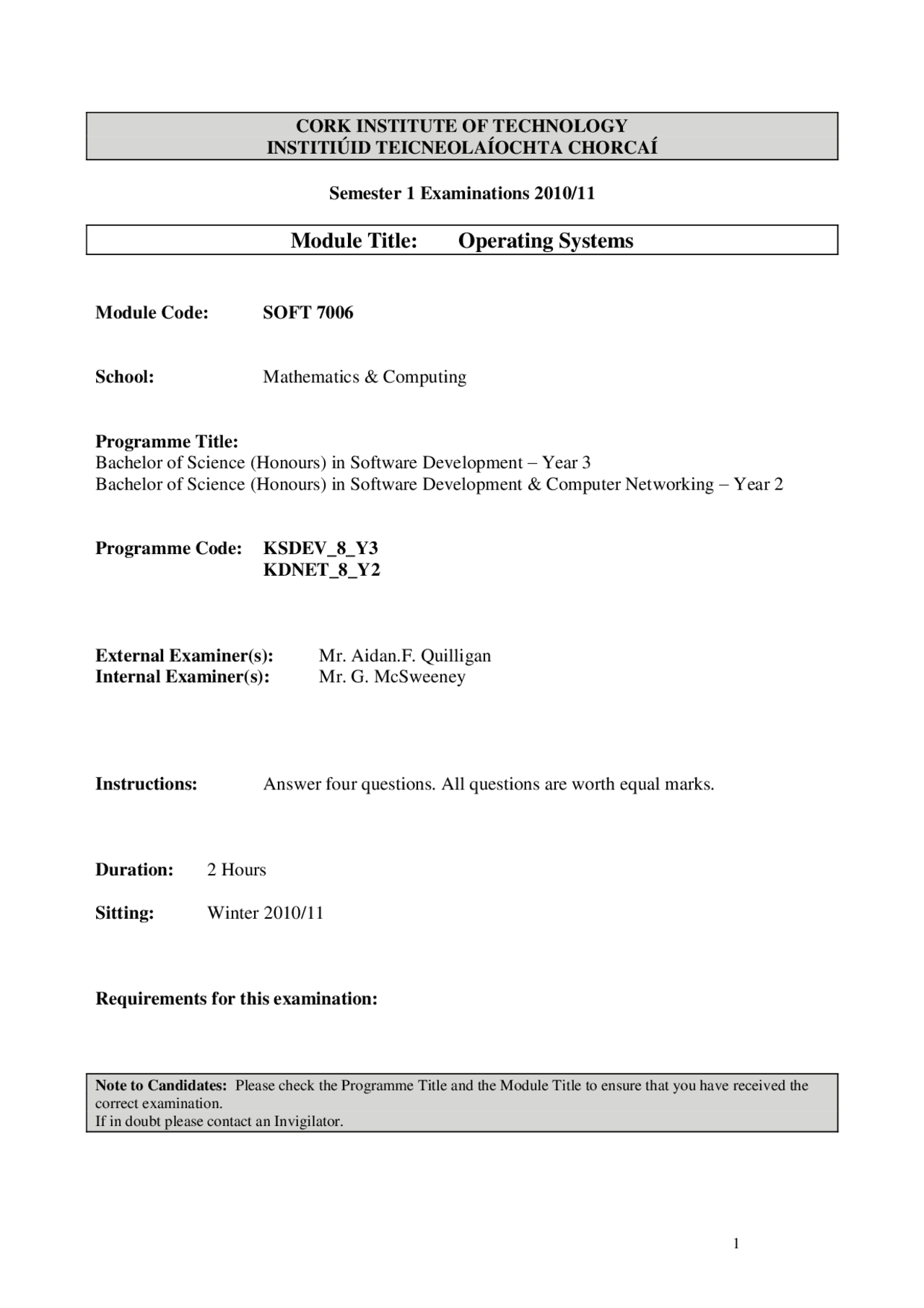 Deadlock Avoidance Operating System Exam Paper Exams Computer Science Docsity