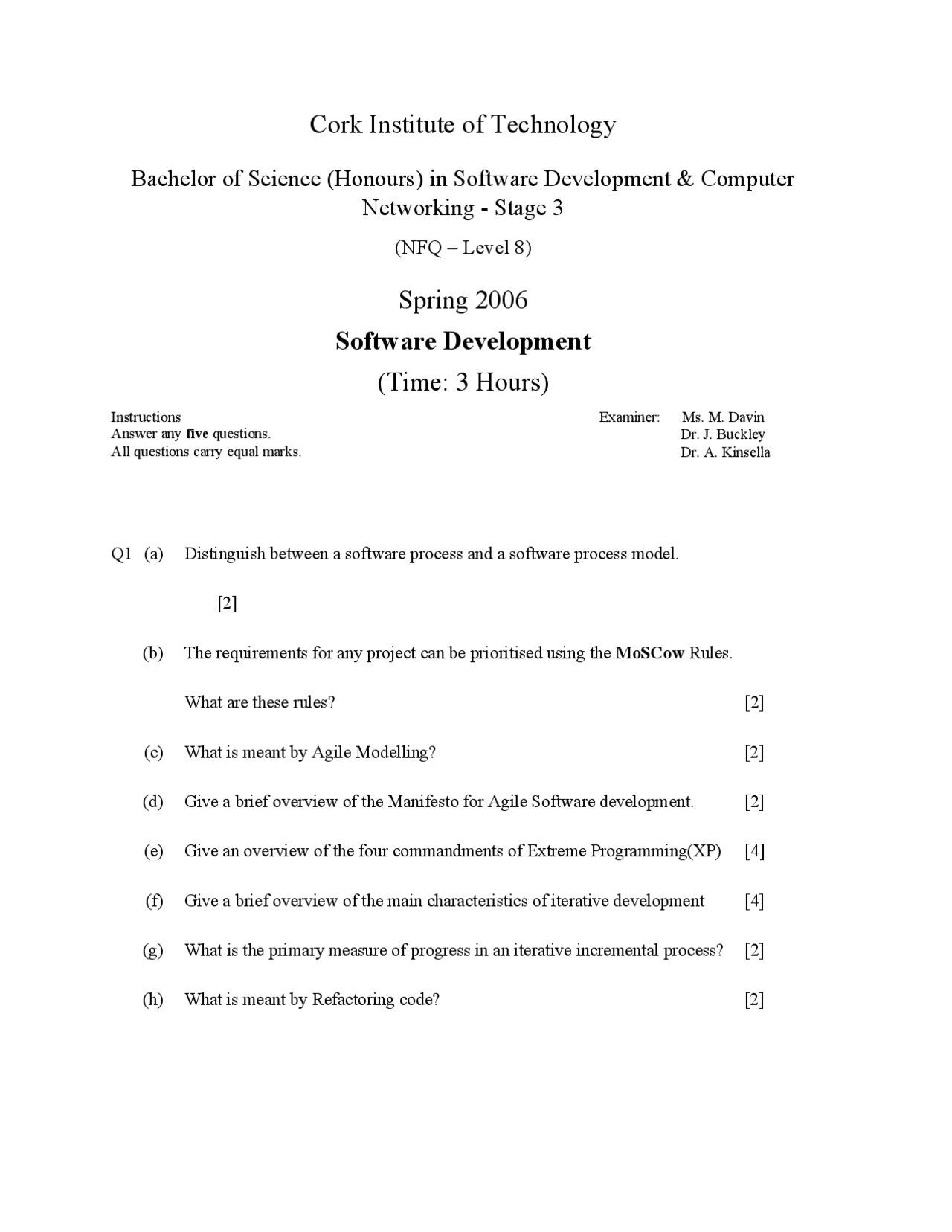 Refactoring Code Software Development Old Exam Docsity