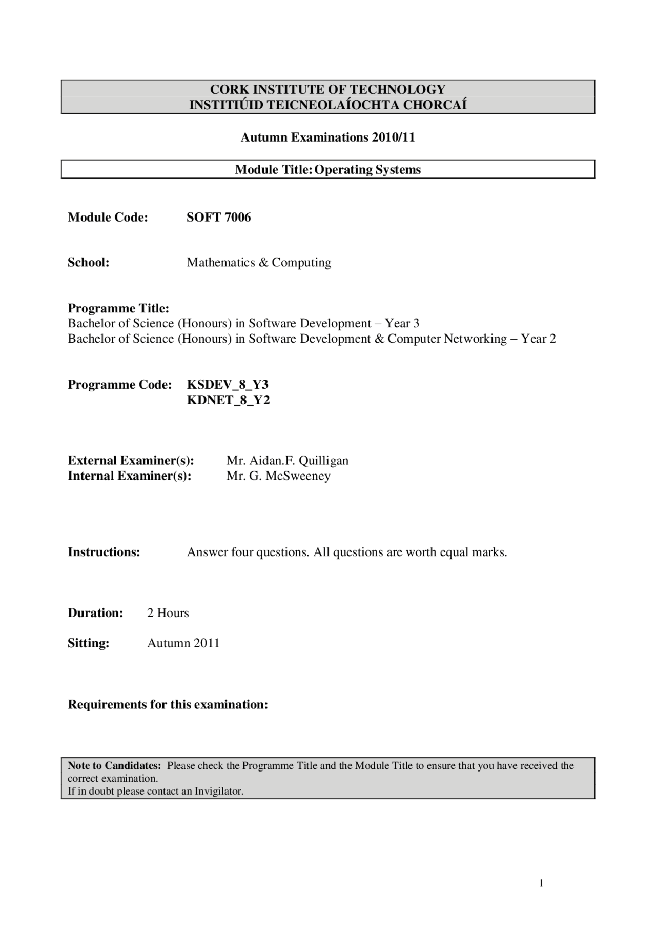 Deadlock Prevention Operating System Exam Paper Docsity