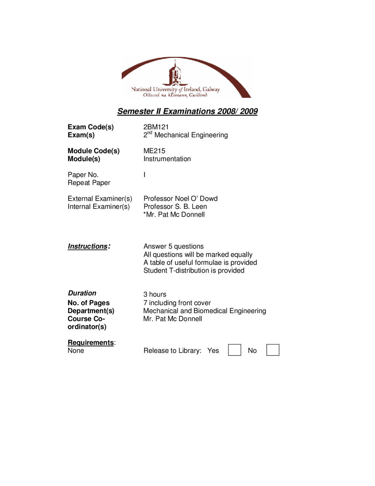 Wheatstone Bridge Instrumentation Old Exam Paper Docsity