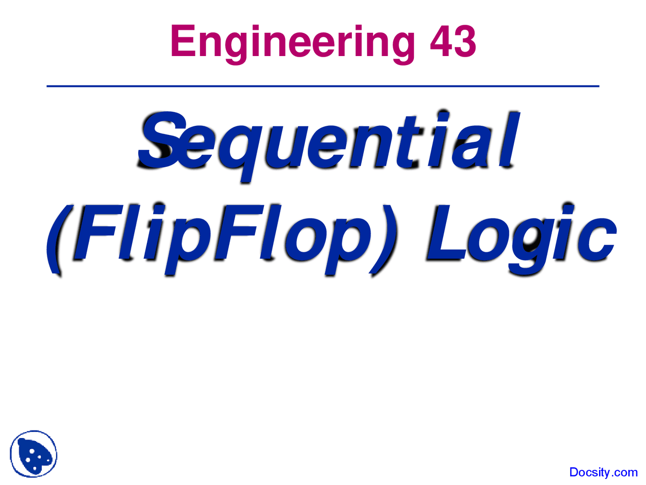 Flipflop Logic Engineering Circuit Analysis Lecture Slides Docsity