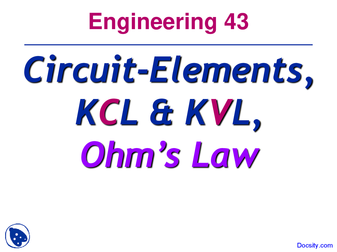 Circuit Elements - Engineering Circuit Analysis - Lecture Slides | Slides Electrical Circuit ...