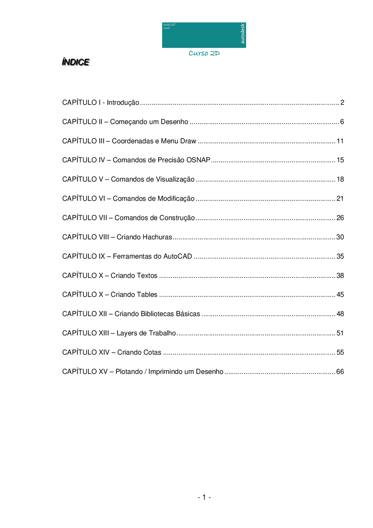 Autocad2006 Apostilas Arquitetura Parte1 Docsity