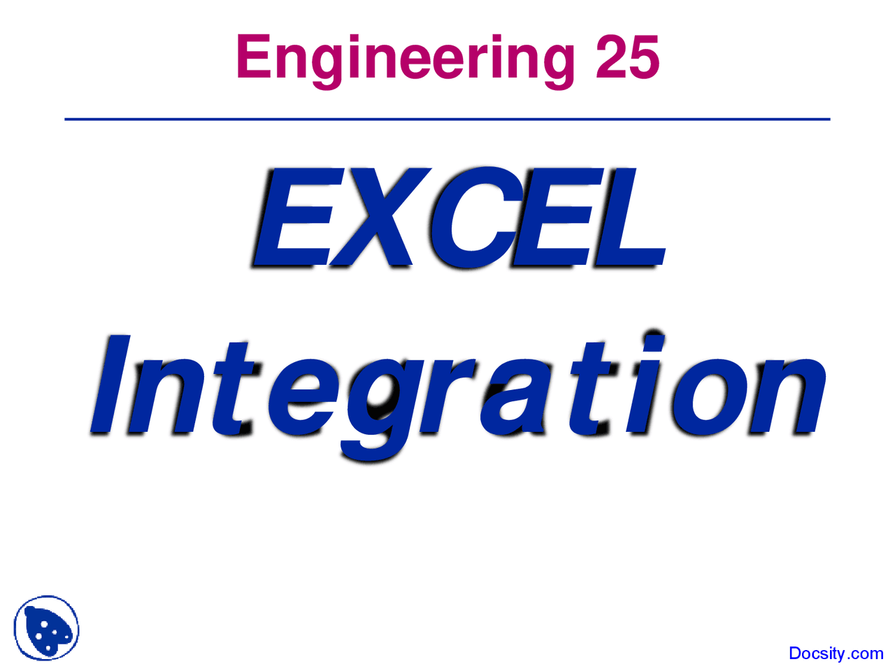 Excel Integration Computational Methods Lecture Slides Docsity