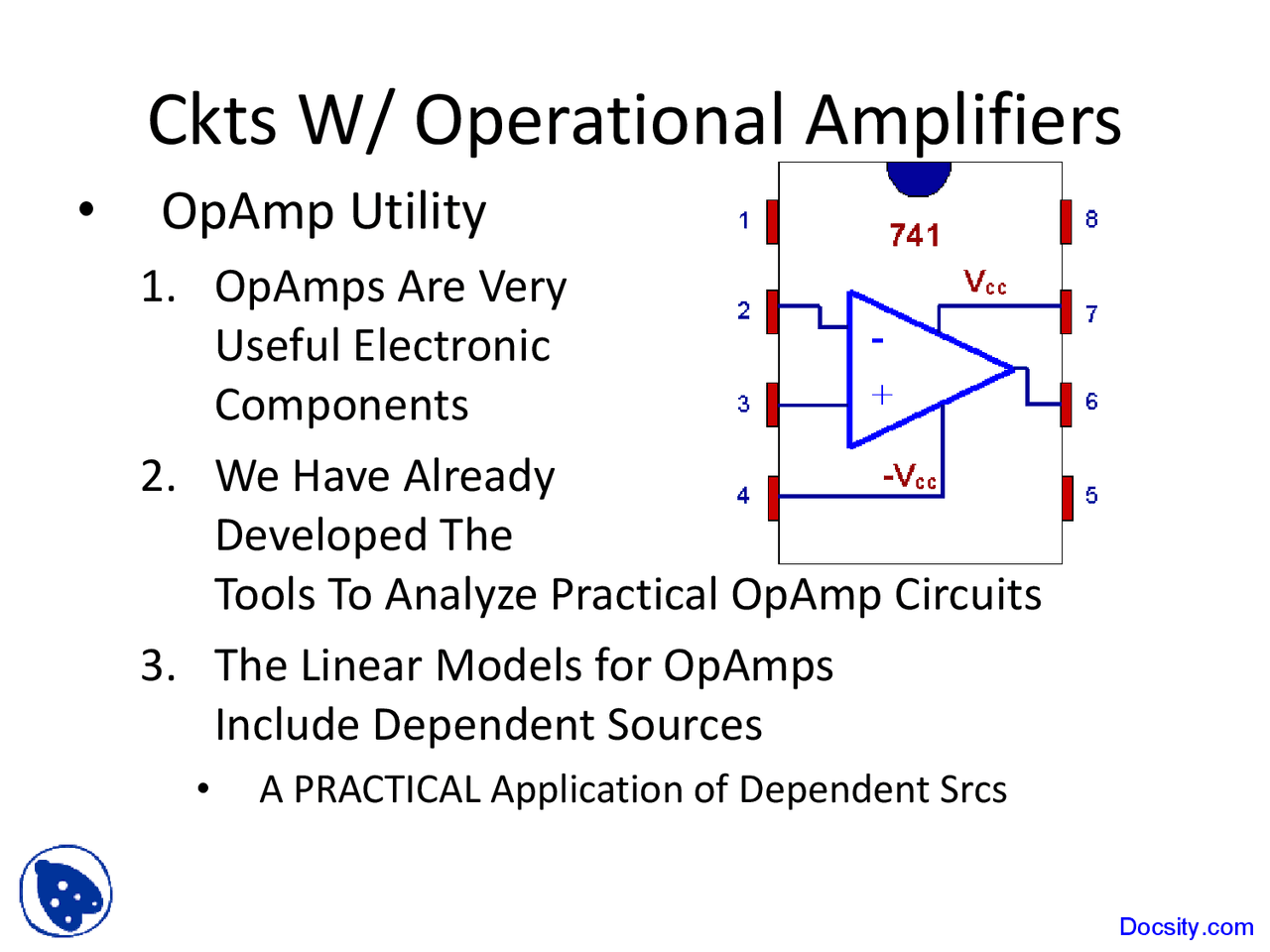 Operational Amplifiers Engineering Circuit Analysis Lecture Slides