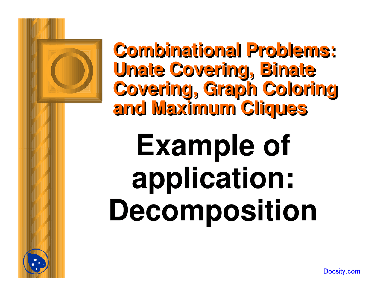 Combinational Problems Design Automation Of Embedded Systems