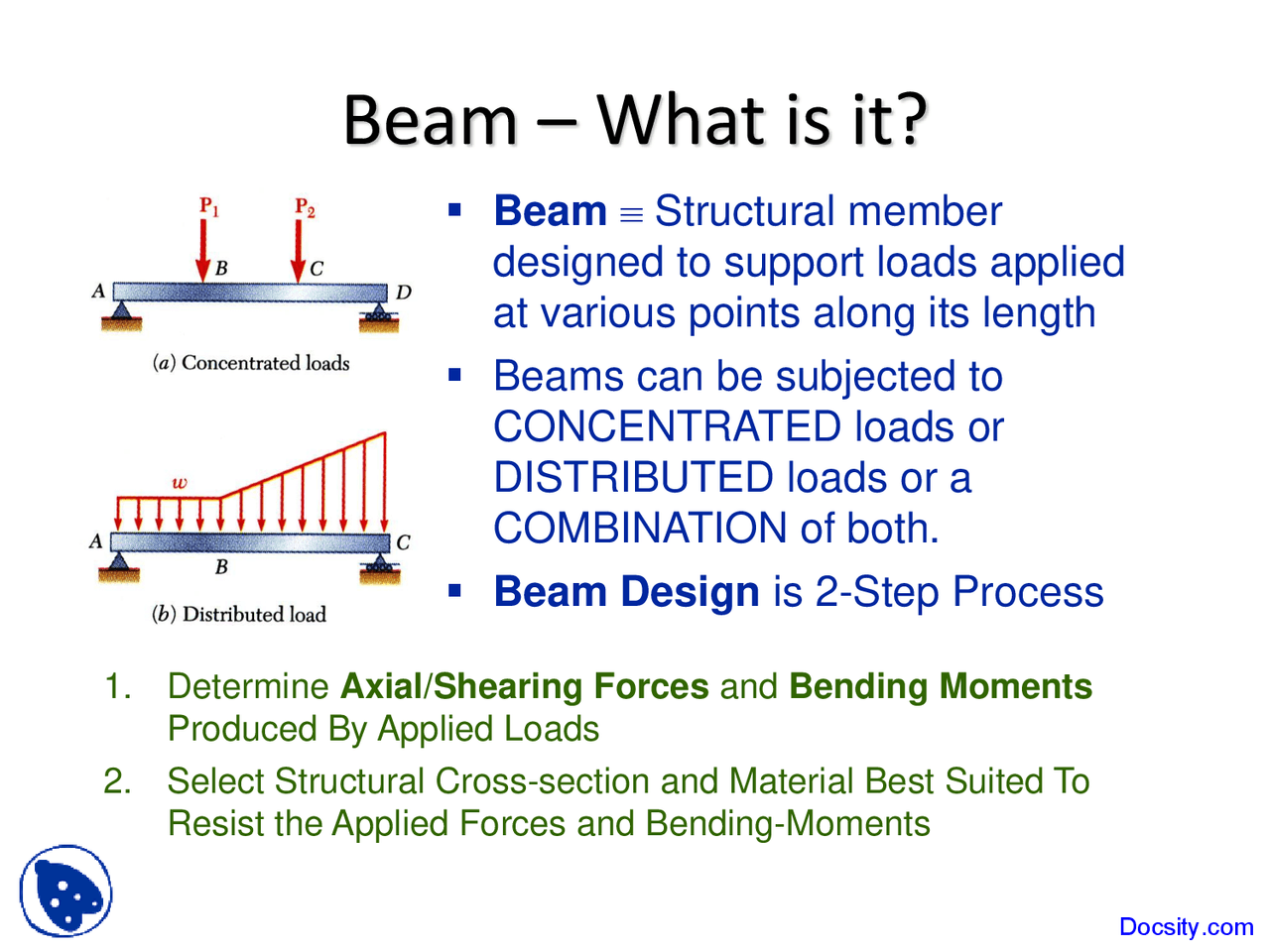Bending Moments - Engineering Mechanics Statics - Lecture Slides - Docsity
