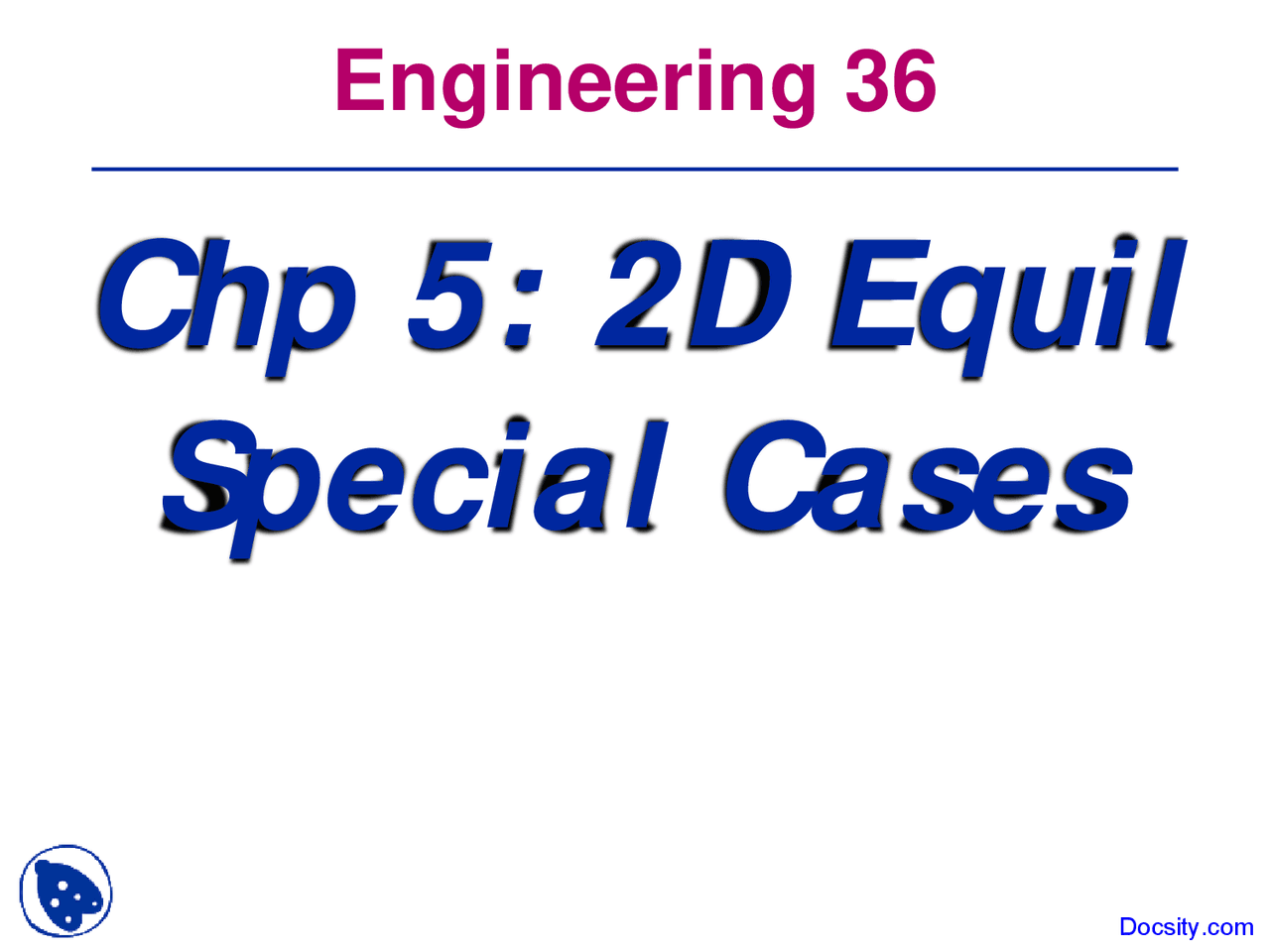Equilibrium Special Case - Engineering Mechanics Statics - Lecture ...