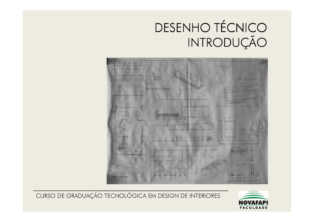 Introdução Ao Desenho Técnico Apostilas Design De Interiores Parte1