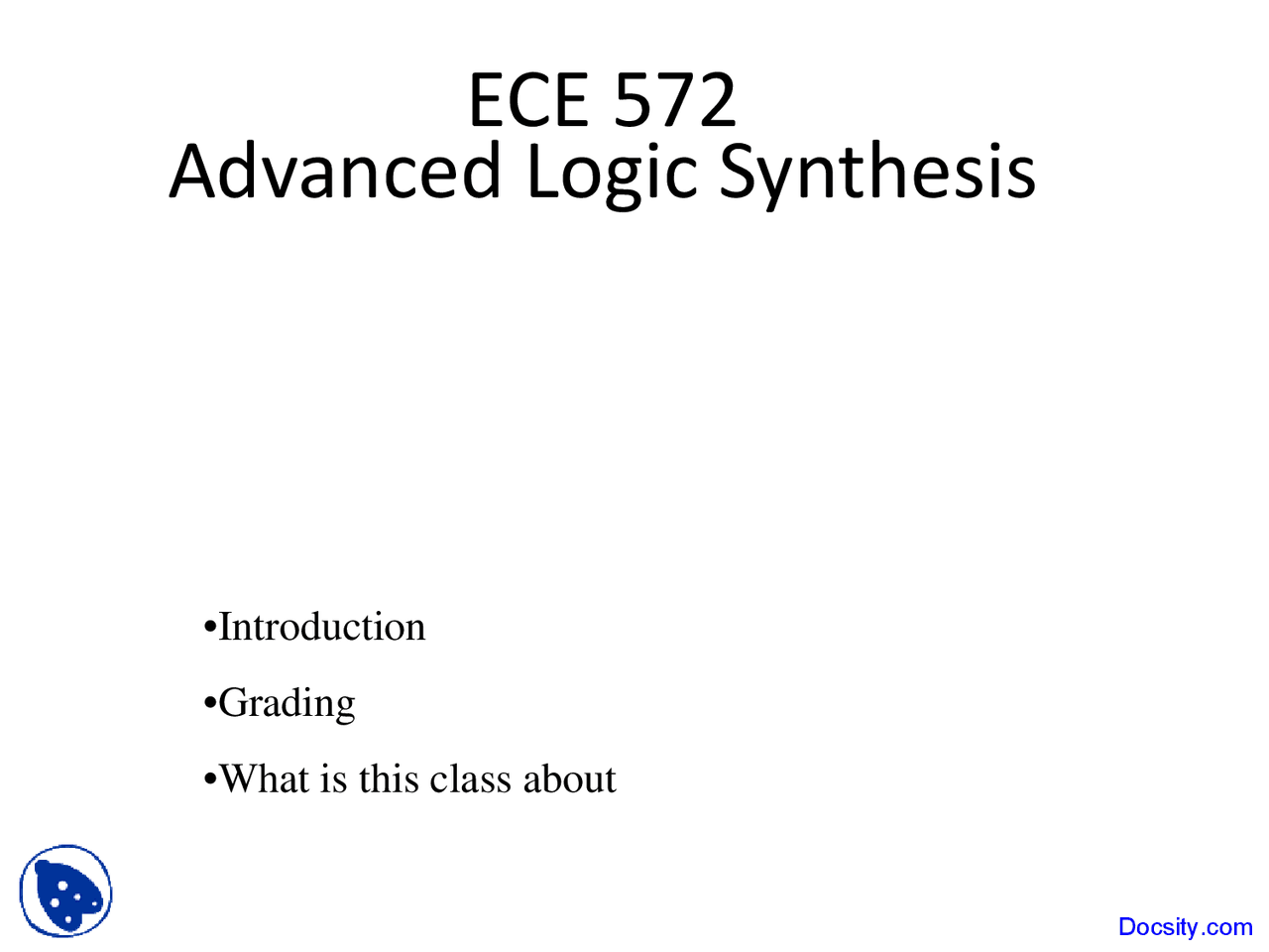 Advanced Logic Synthesis: Combinational Circuit Design and Minimization | Slides Computer ...