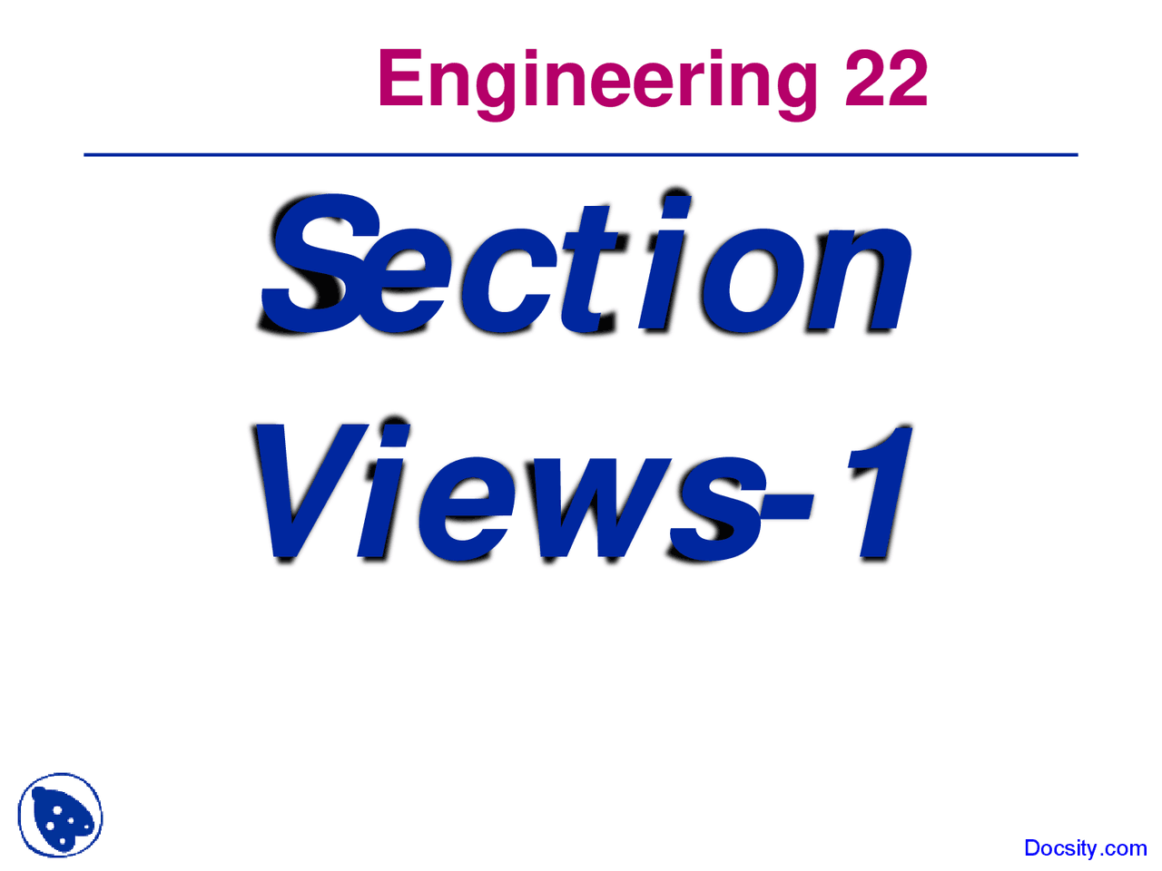 Section Views Engineering Design Graphics Lecture Slides Slides Engineering Drawing And 