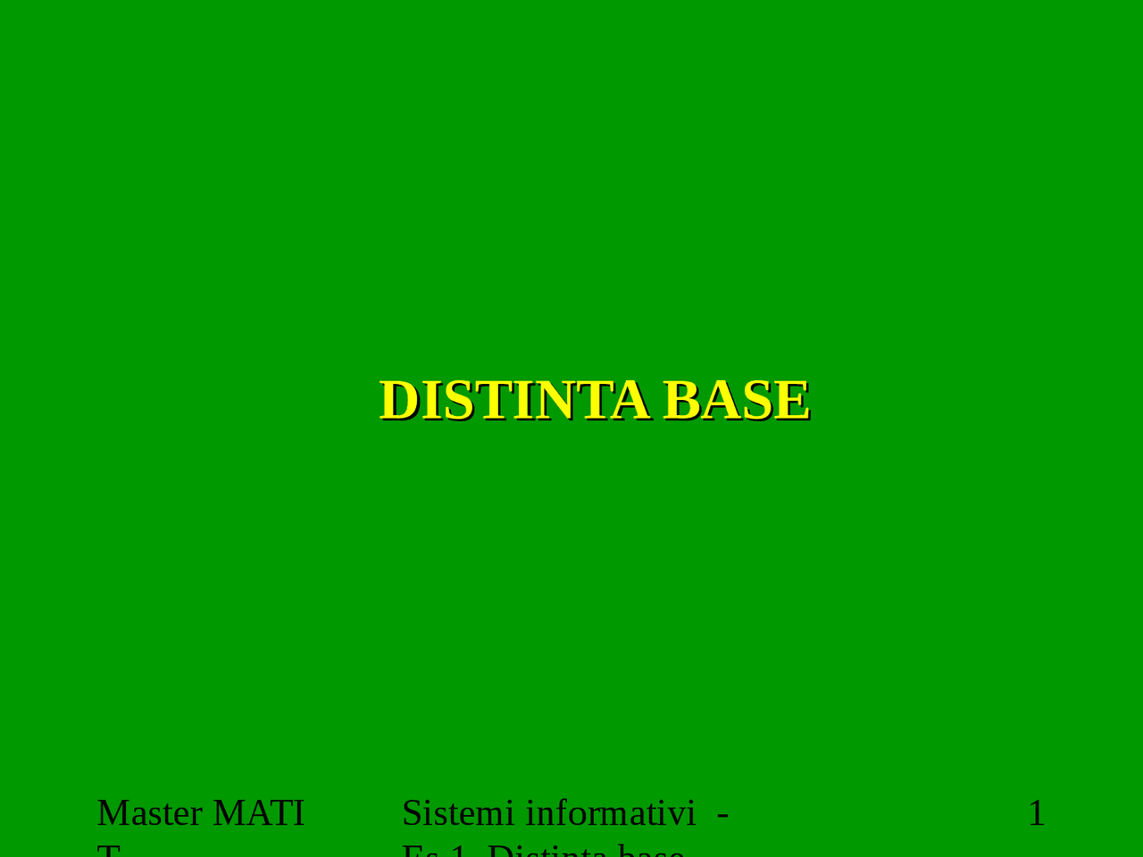 Distinta base - Docsity