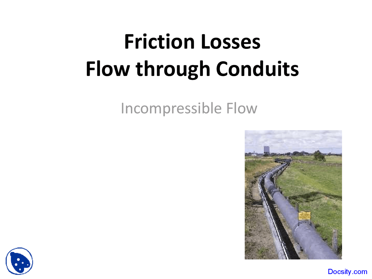 Friction Losses Transport Process Lecture Slides Docsity