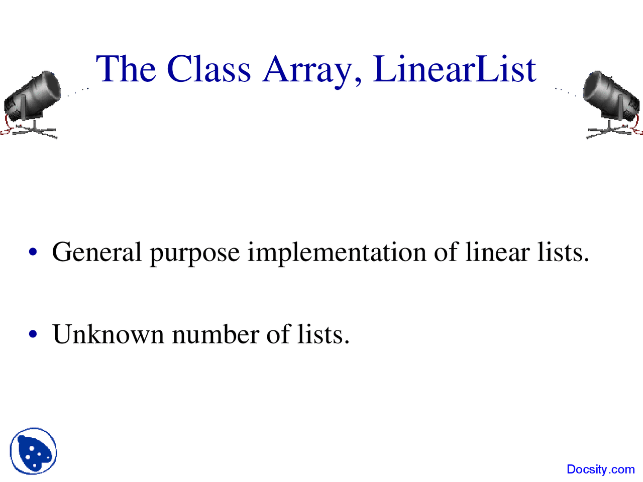 Class Array Algorithms And Applications In Java Lecture Slides Docsity