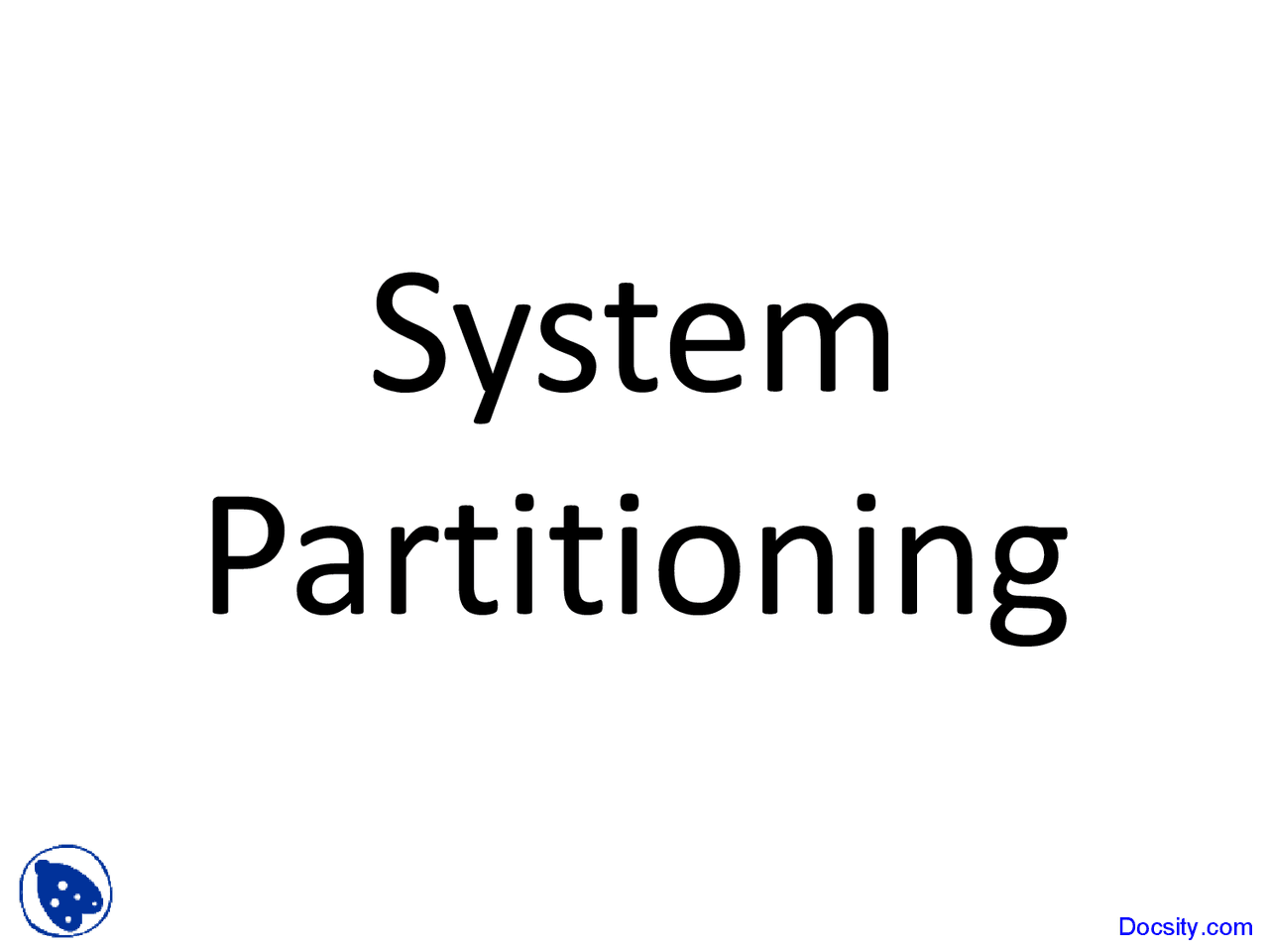 System Partitioning Design Automation Of Embedded Systems Lecture Slides Docsity