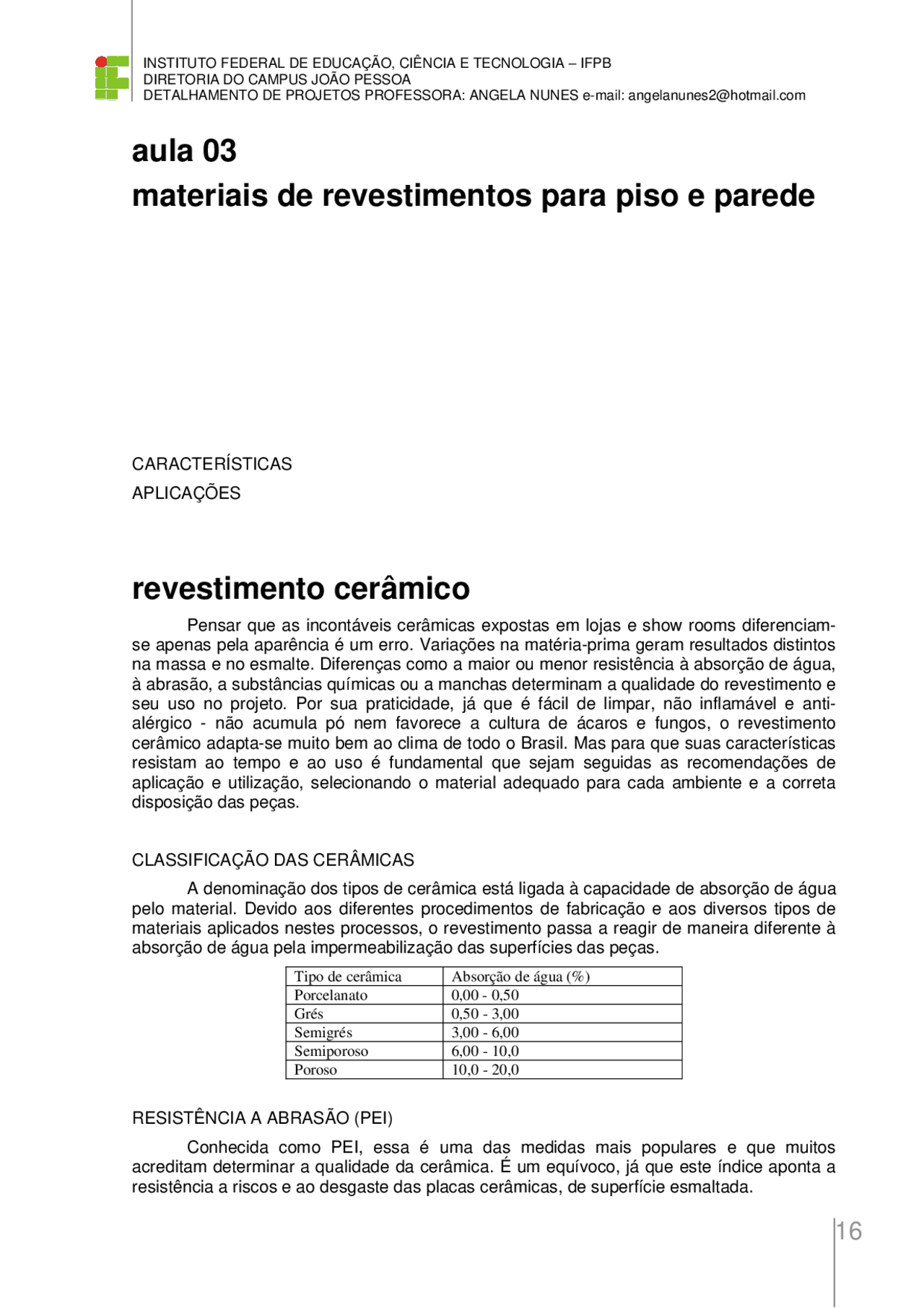 Tipos De Revestimento Apostilas Design De Interioresparte1 Docsity