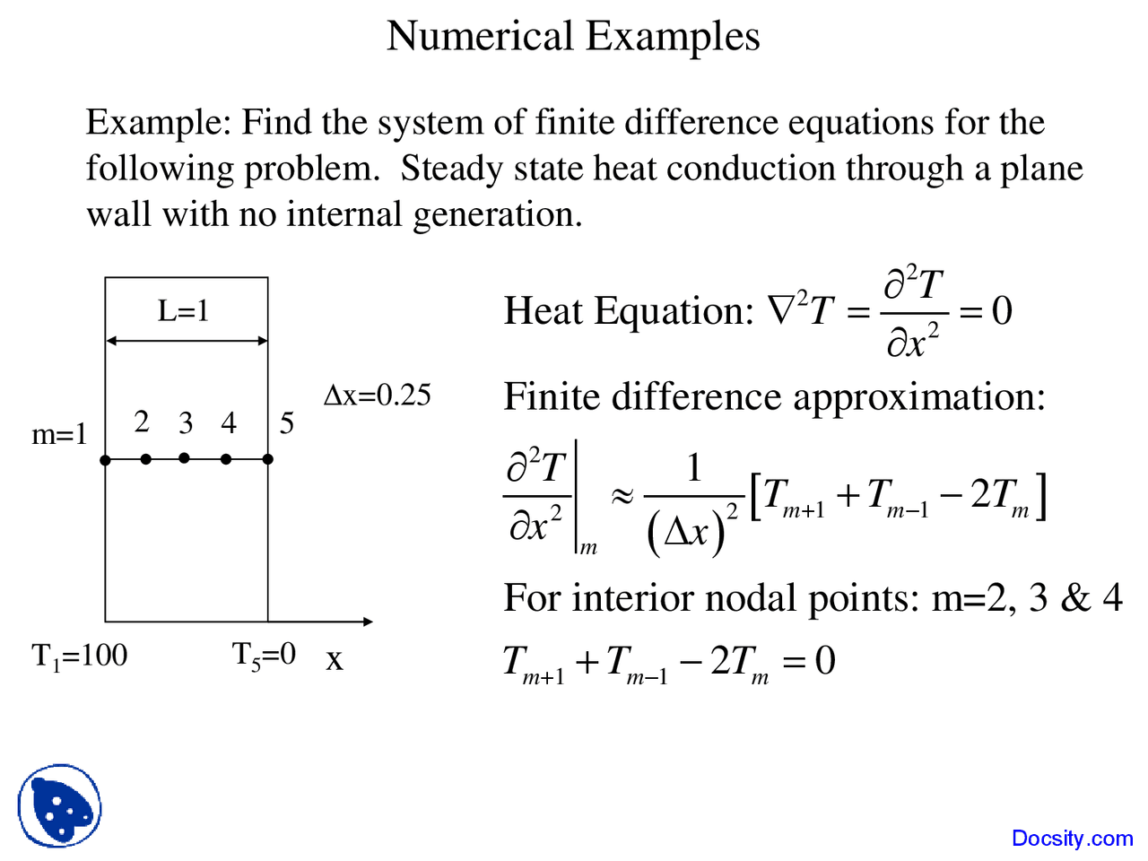 Numerical Examples - Tools in Mechanical Engineering - Lecture Slides - Docsity