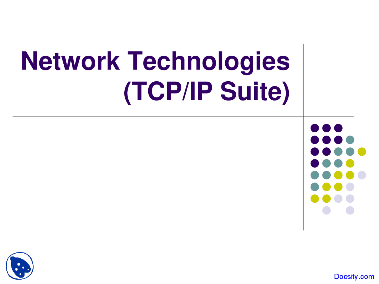 Network Technologies Network Technologies Lecture Slides Slides