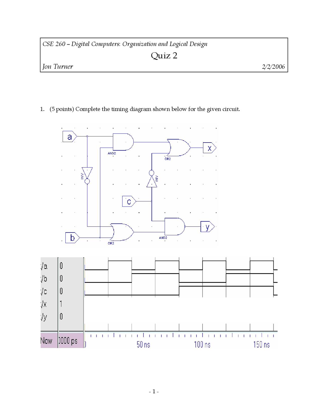Simulation Output Organization And Logical Design Quiz Docsity