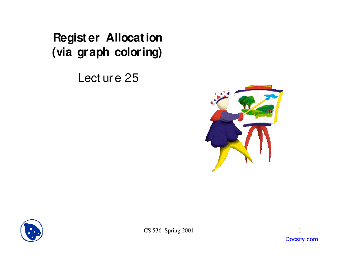 Register Allocation Design Automation Of Embedded Systems Lecture