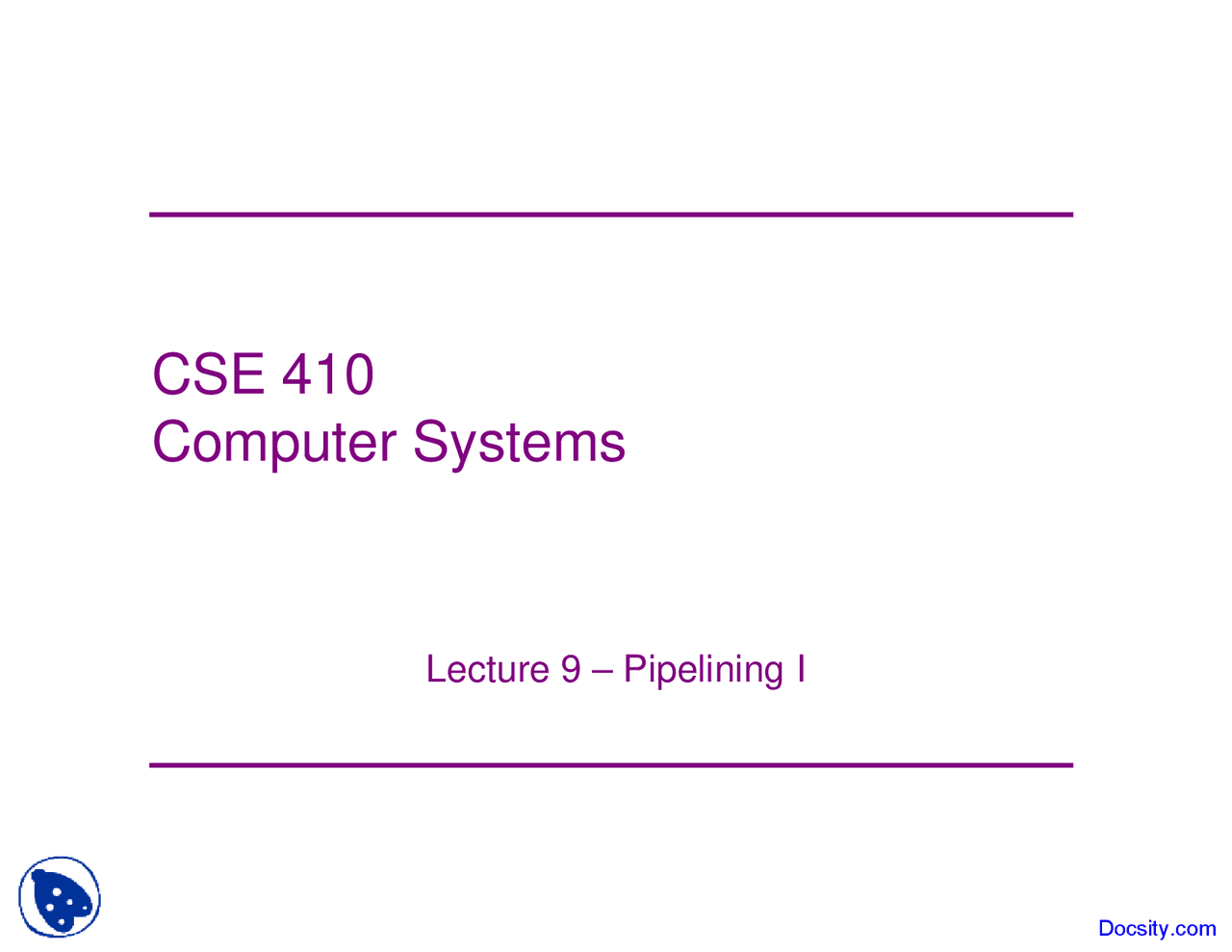 Pipelining in MIPS Processors: Overlapping Instruction Execution | Slides Computer Science | Docsity