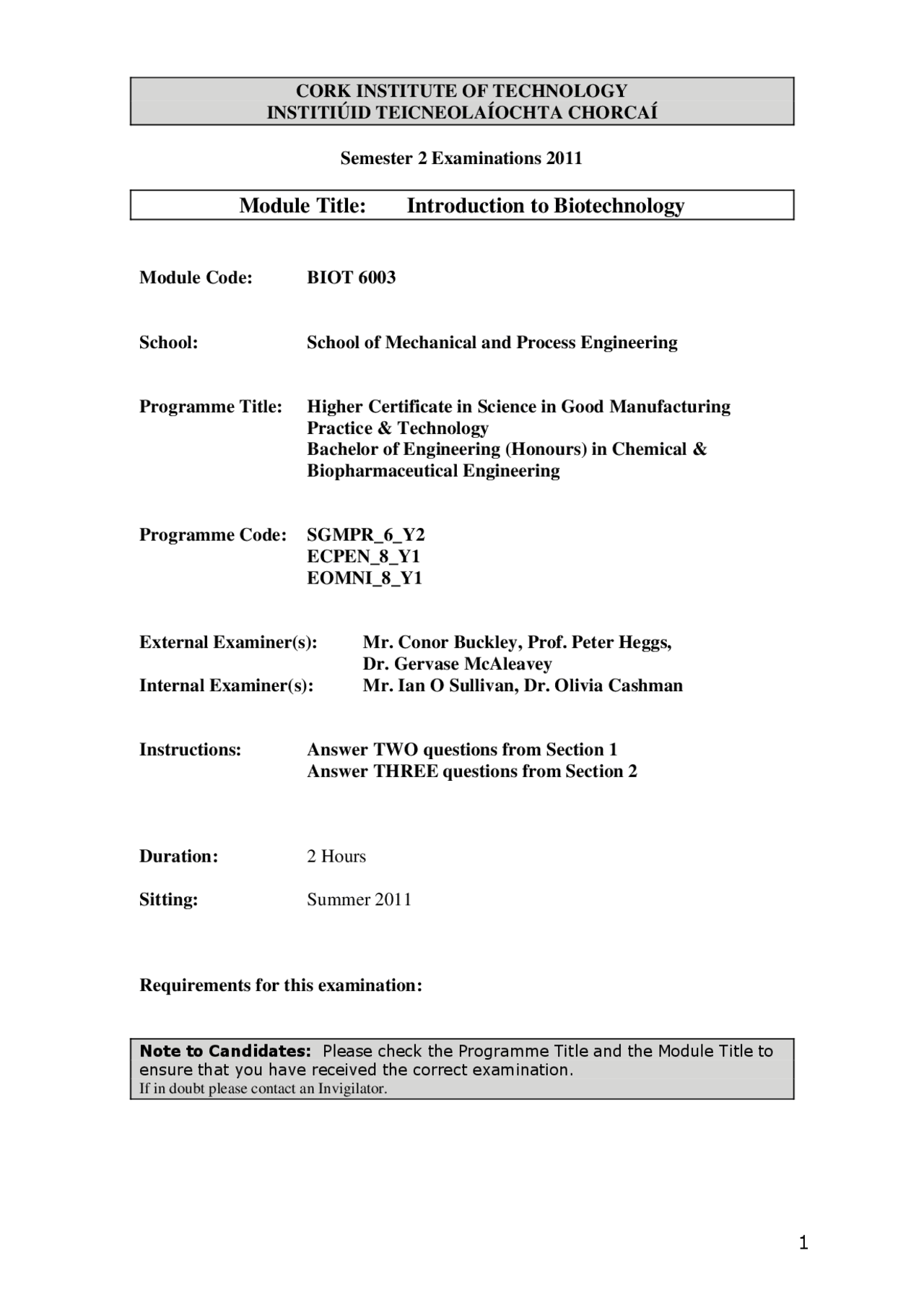 Maximum Cell Concentration - Introduction to Biotechnology - Old Exam ...