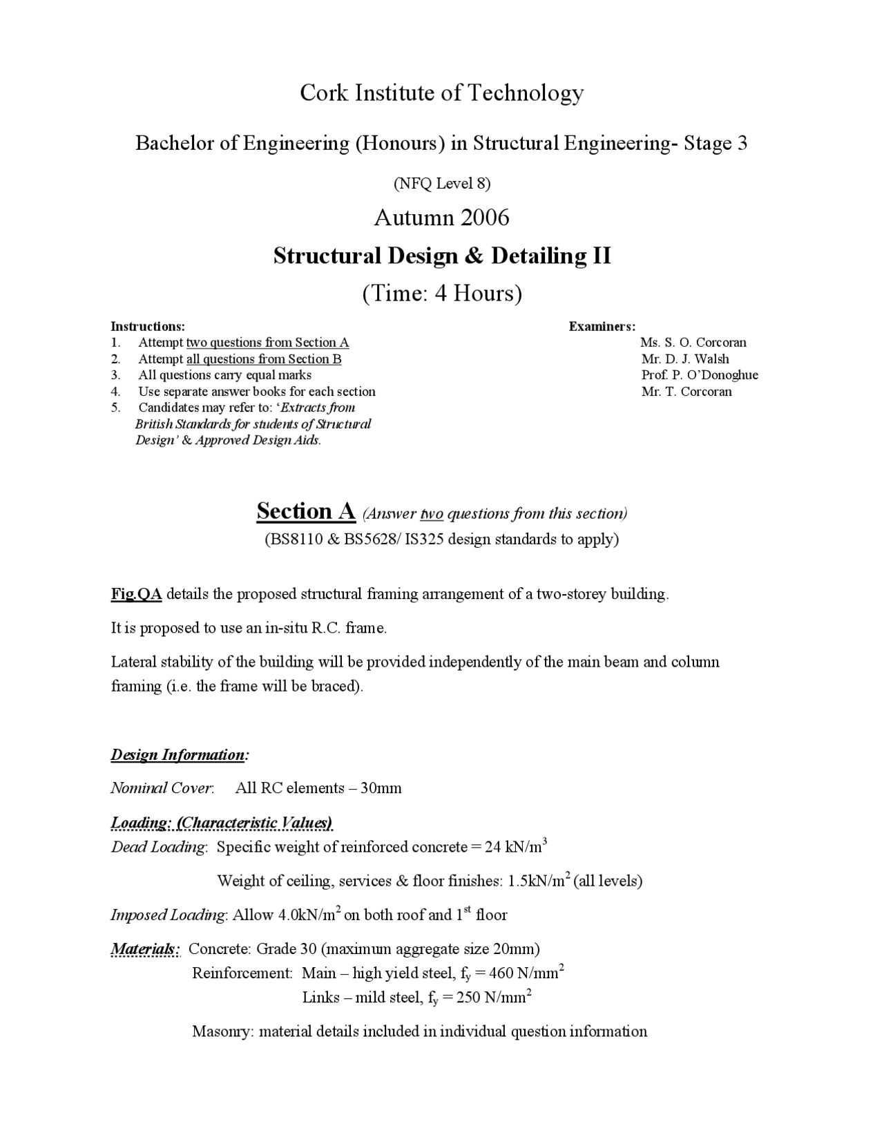 Structural Framing Arrangement Introduction To Structural Design