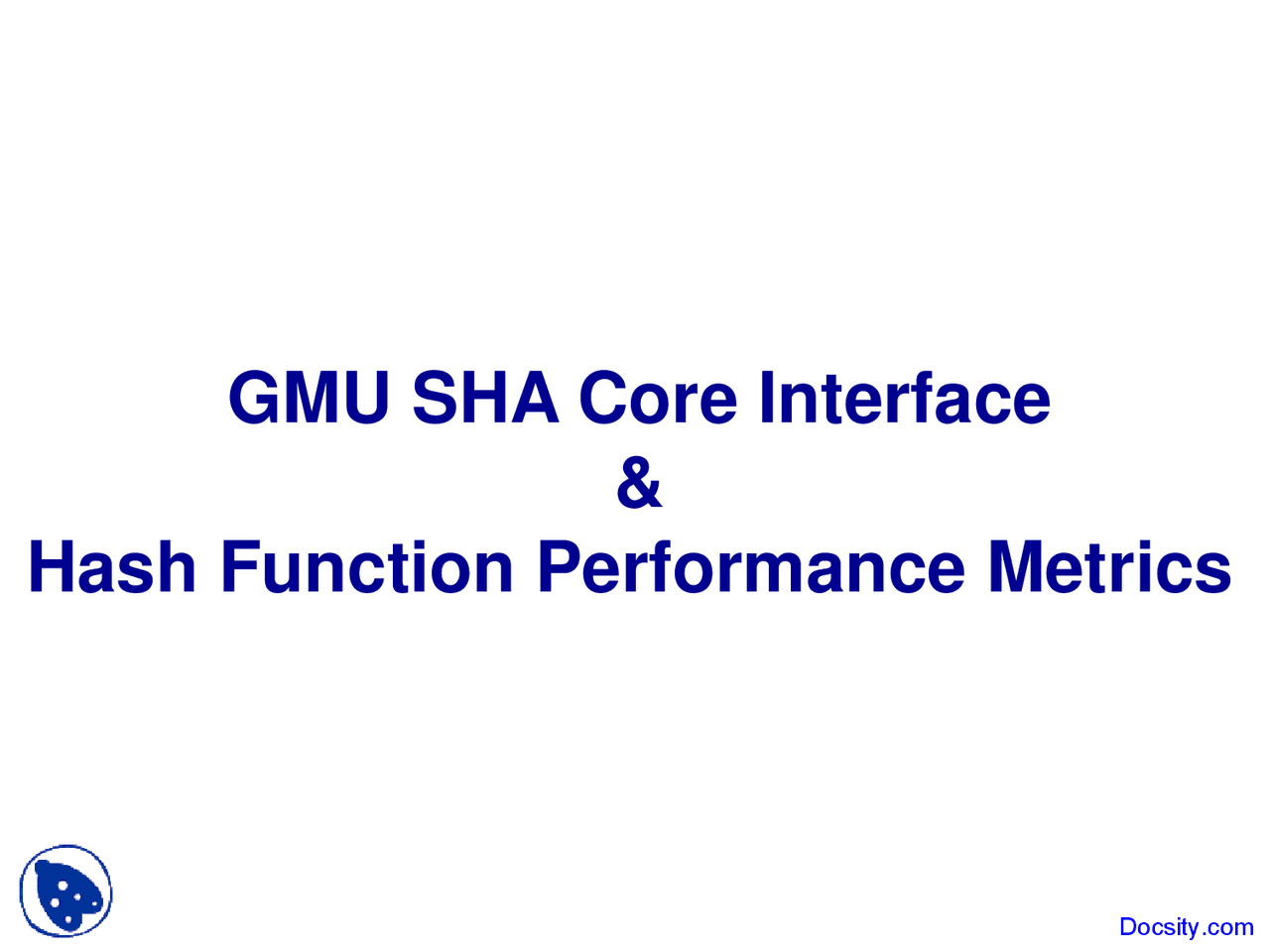 Interface And Metrics Digital System Design With Vhdl Lecture Slides Docsity