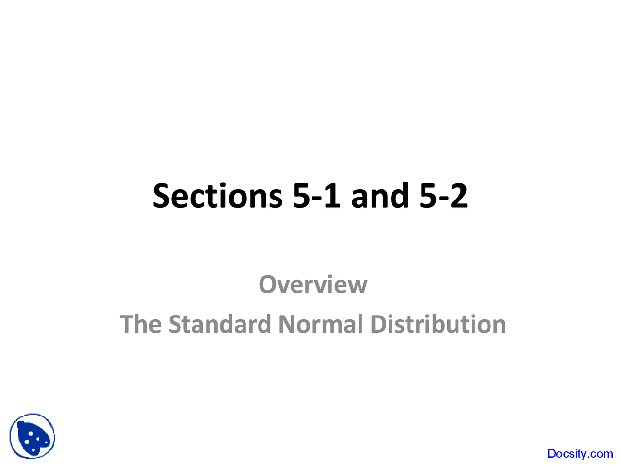 Standard Normal Distribution - Introduction to Engineering - Lecture ...