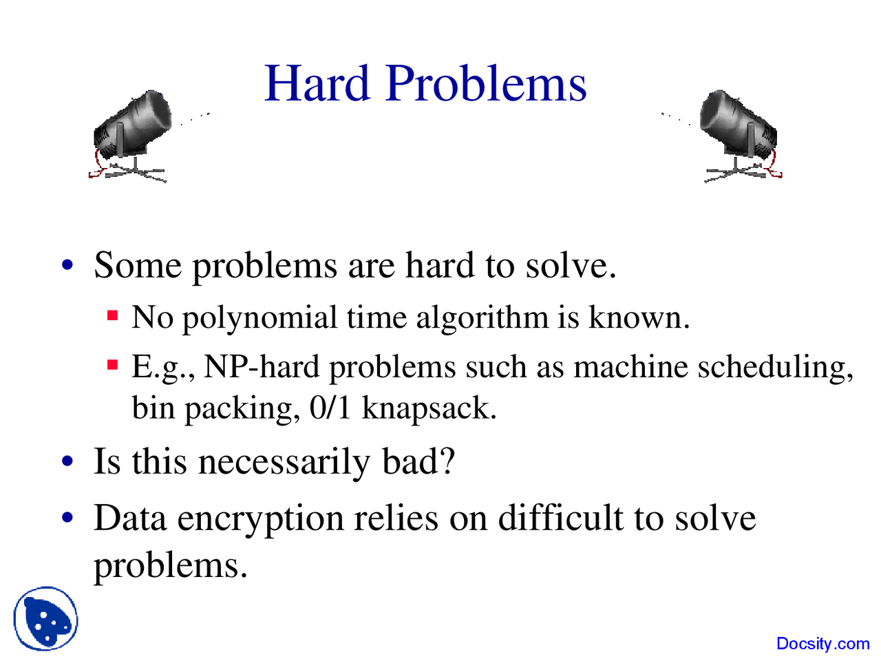 Hard Problems - Algorithms and Applications in Java - Lecture Slides ...