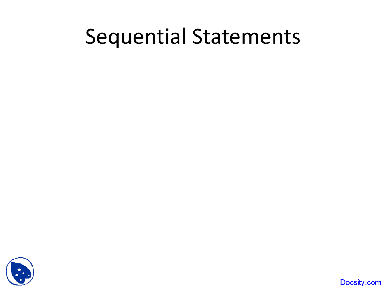 Sequential Statements - Computer-Aided Circuit Design - Lecture Slides - Docsity