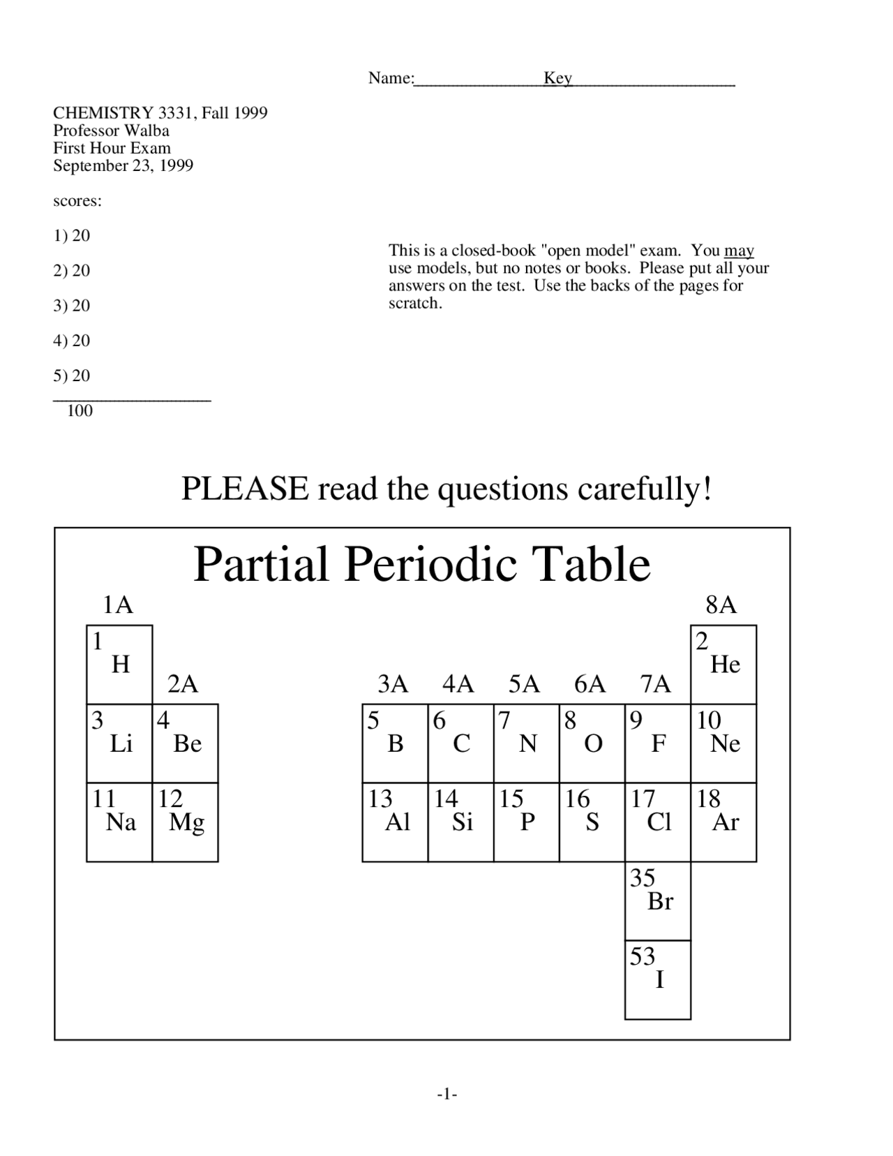 Chiral Solvent - Organic Chemistry - Solved Exam - Docsity