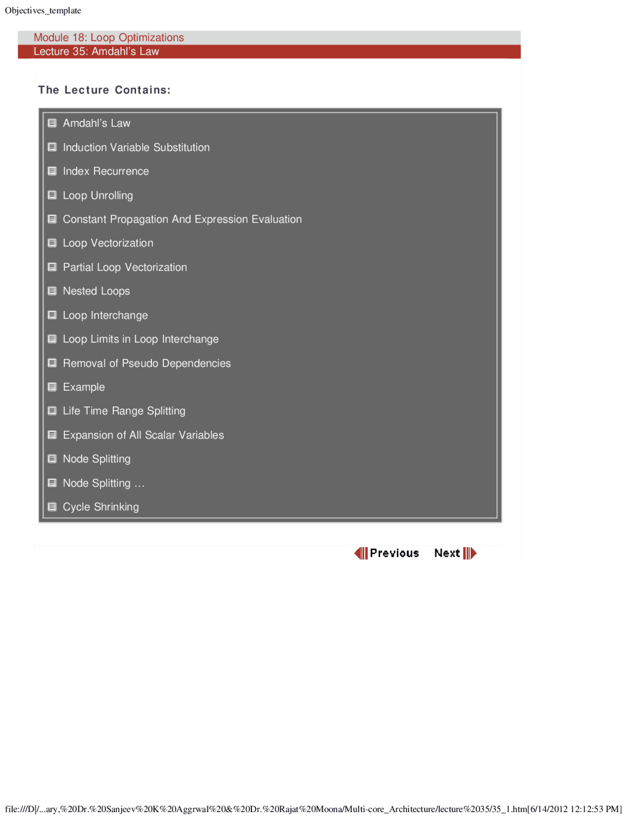 Amdahls Law Program Optimization For Multi Core Architectures