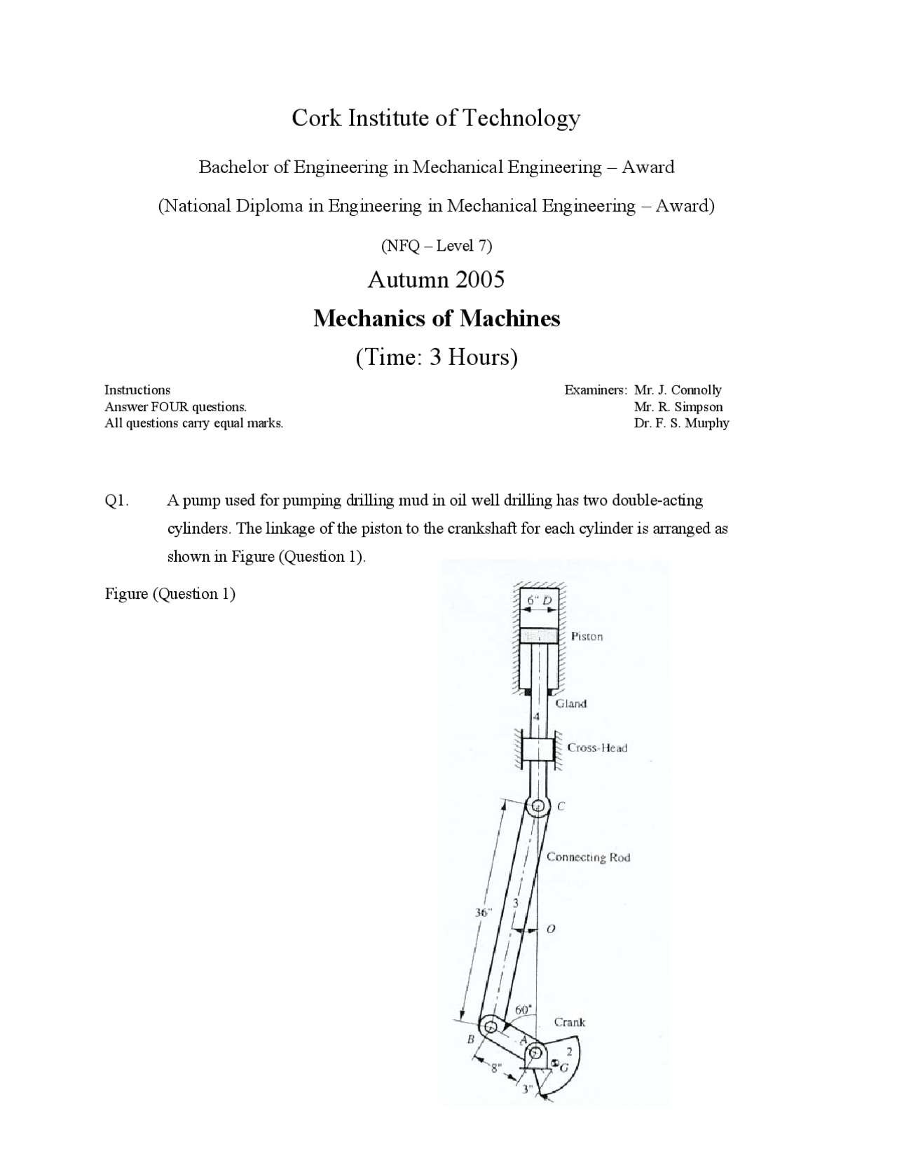 Logarithmic Decrement - Mechanics of Machines and Materials - Exam - Docsity