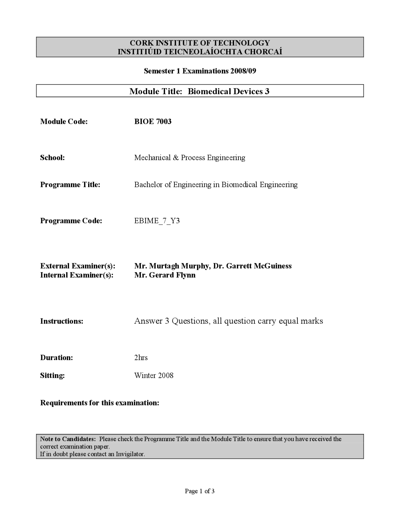 Draw Pressure Biomedical Devices Past Exam Docsity
