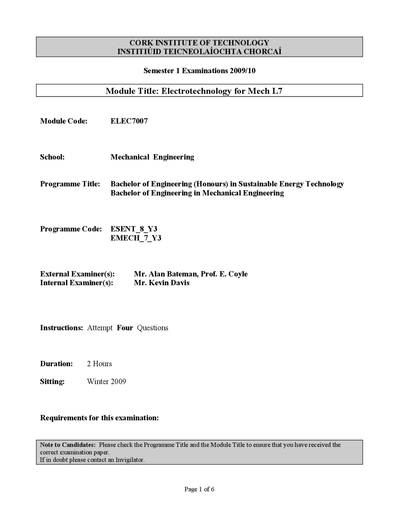 Resonant Frequency Electrotechnology For Mech Exam Docsity