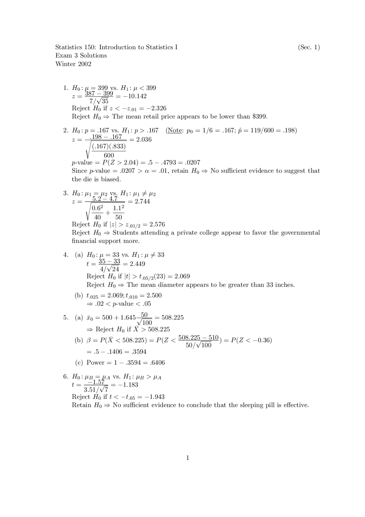 Commercially Introduction To Probablilty And Statistics Solved Exam
