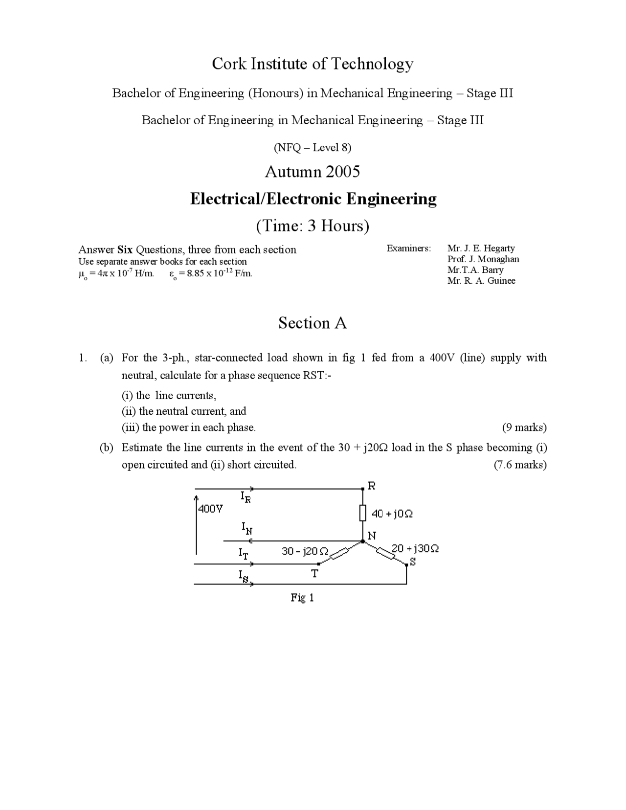 Synchronous Motor - Electrical - Electronic Engineering - Exam - Docsity