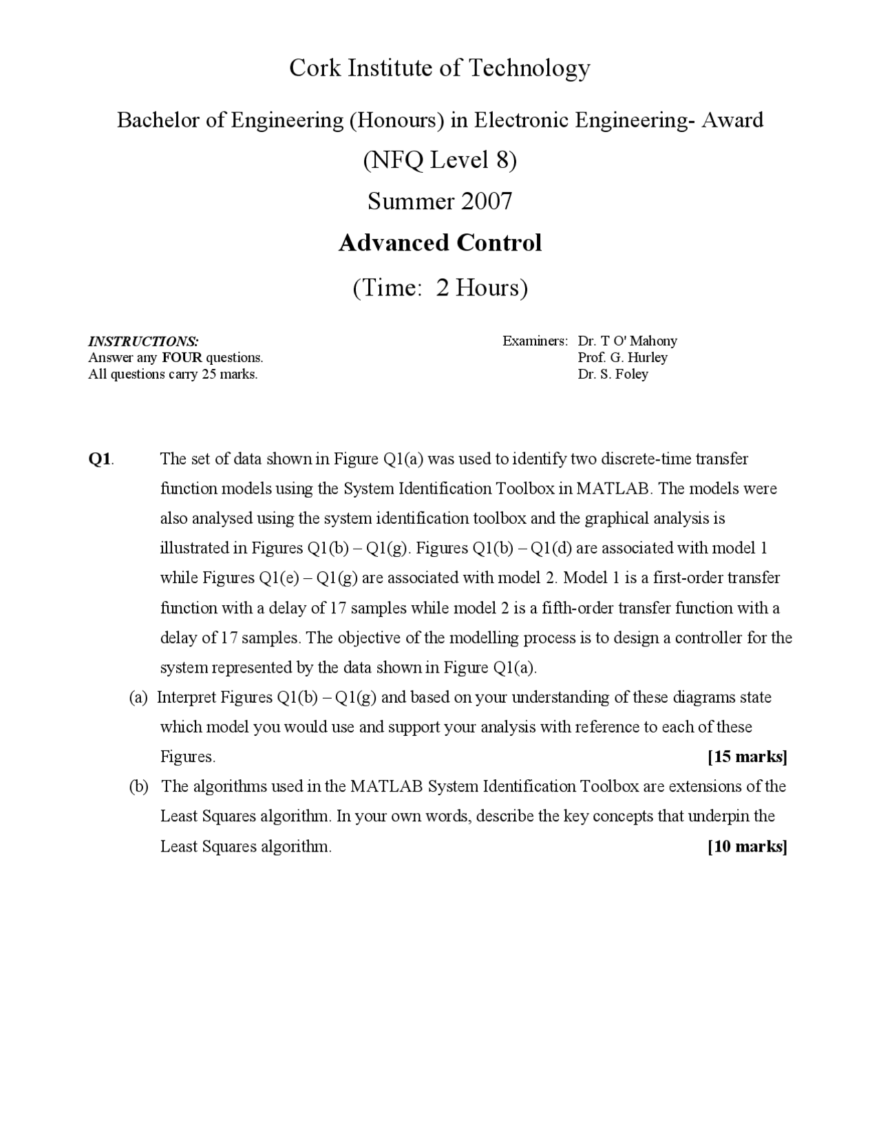 System Identification & Control of Electronic Engineering Systems: Milk ...