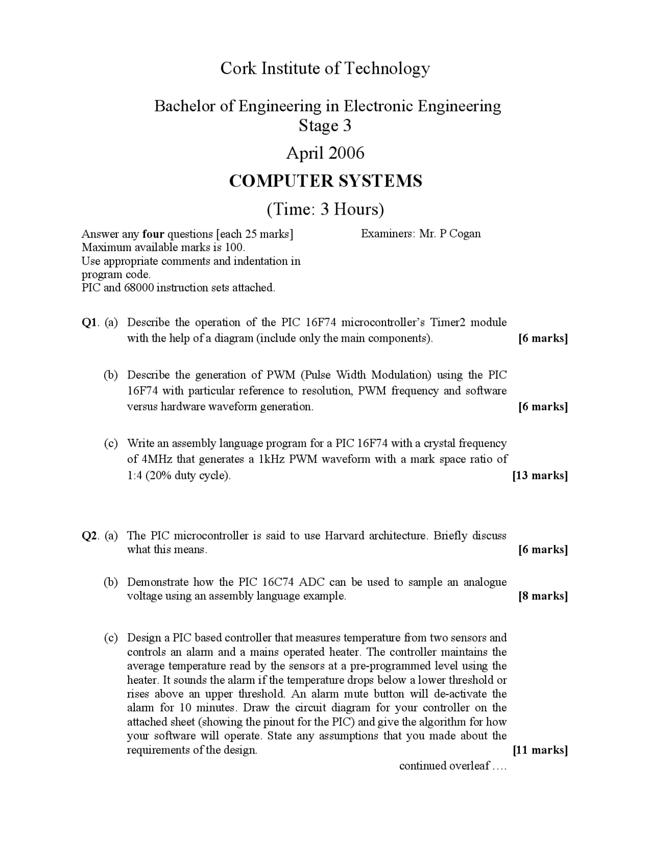 Priority Levels Computer Systems Exam Docsity
