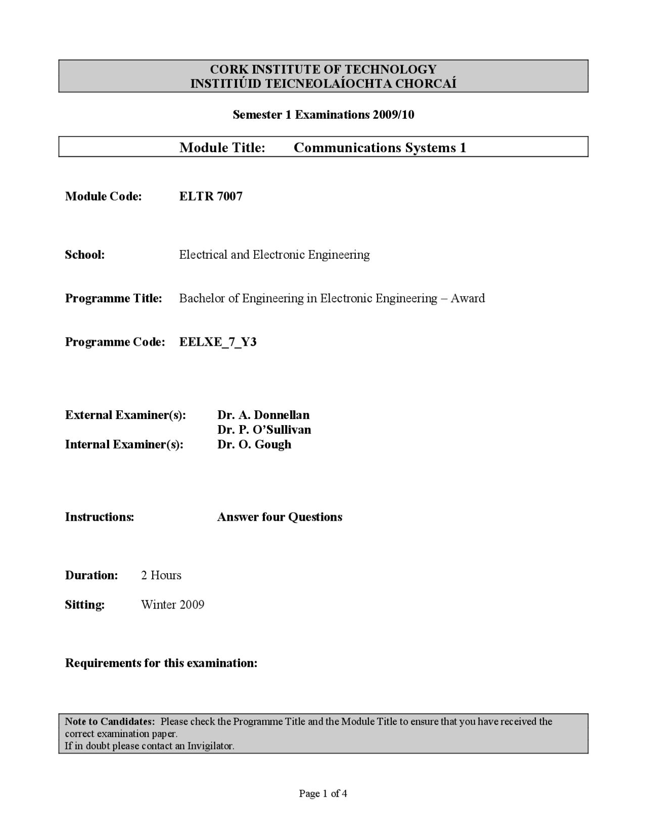 Noise Figure Communication Systems And Networks Exam Docsity