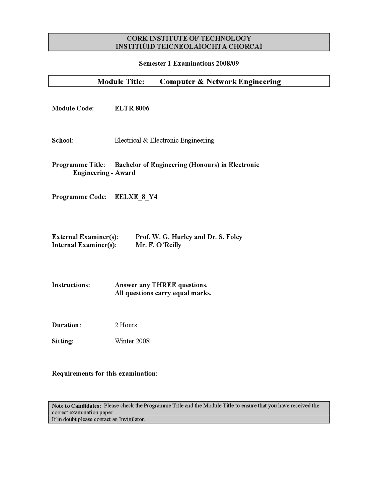 Data hazards - Computer and Network Engineering - Exam | Exams Computer Science | Docsity