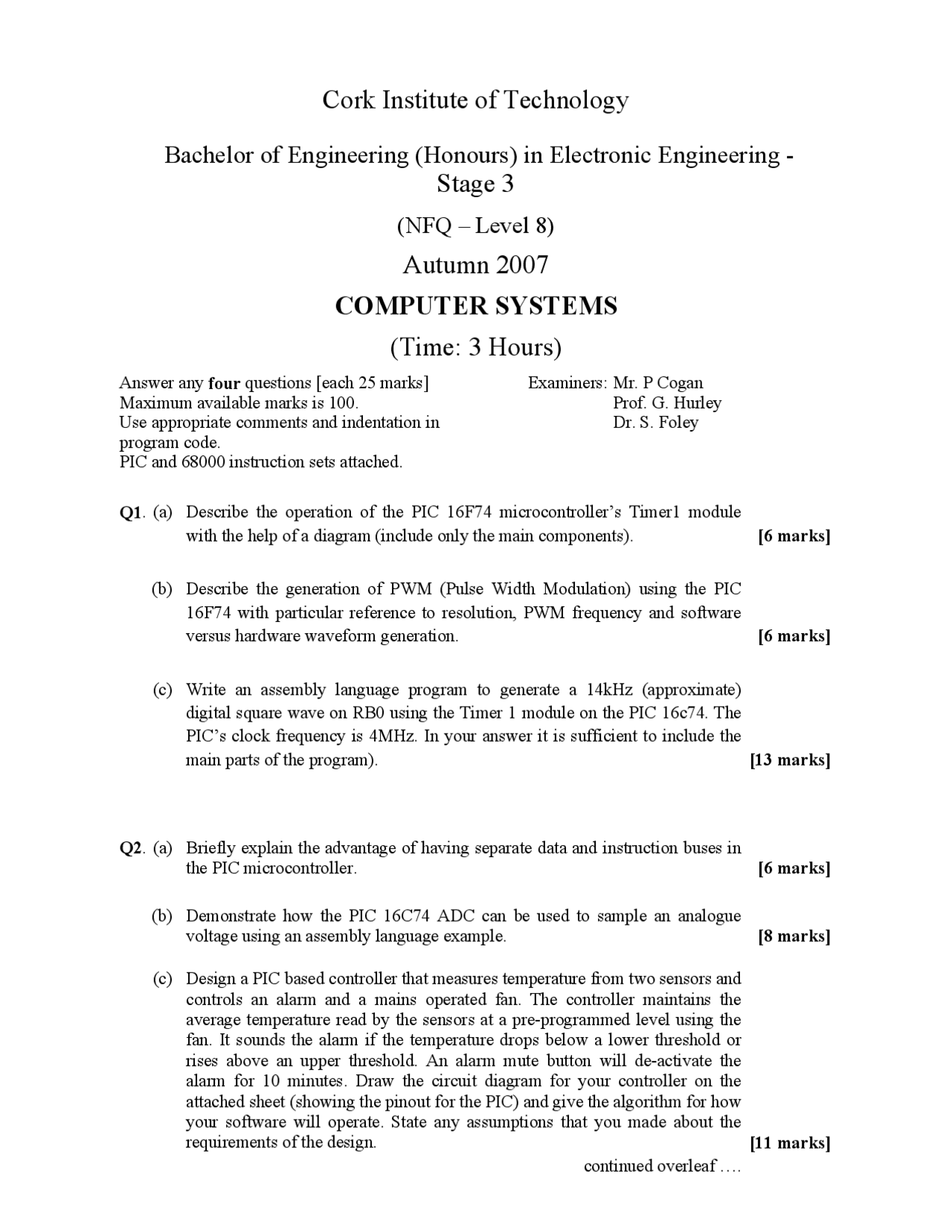 Separate Data Computer Systems Exam Docsity