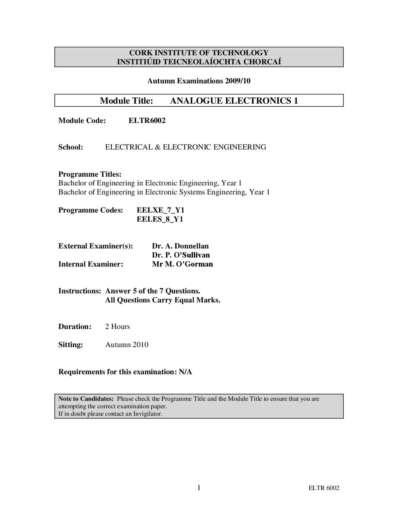 Electromagnetic Spectrum Analogue Electronics Exam Docsity