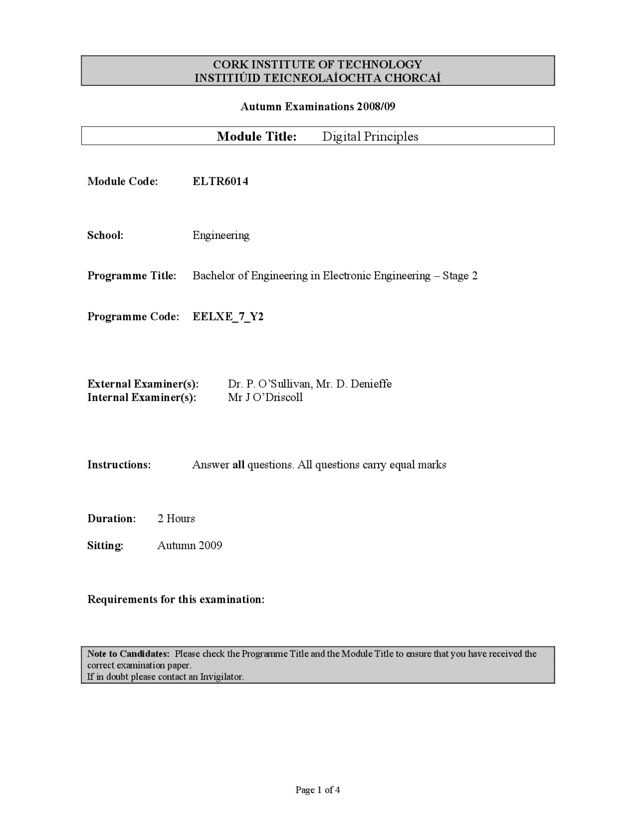 Cmos Nand Gate Digital Principles Exam Docsity