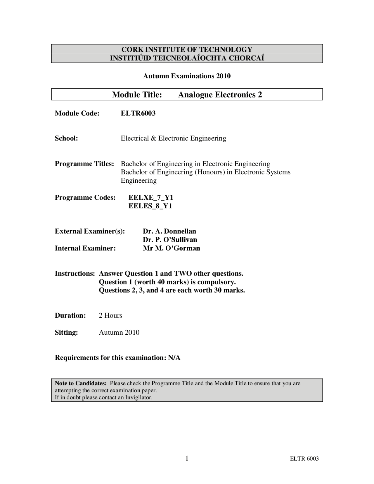 Maximum Power Dissipation Curve - Analogue Electronics - Exam | Exams Digital & Analog ...