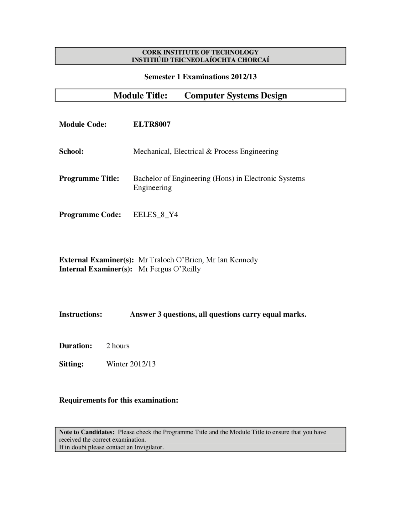 Harvard architecture - Computer System Design - Exam | Exams Digital ...